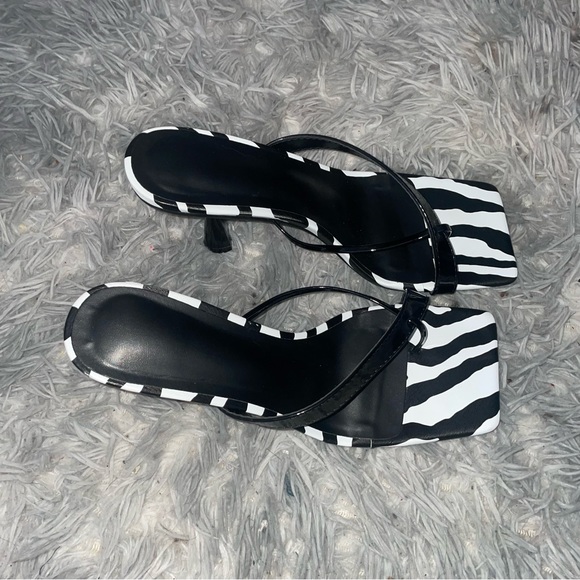 PrettyLittleThing | Shoes | Plt Zebra Heels | Poshmark